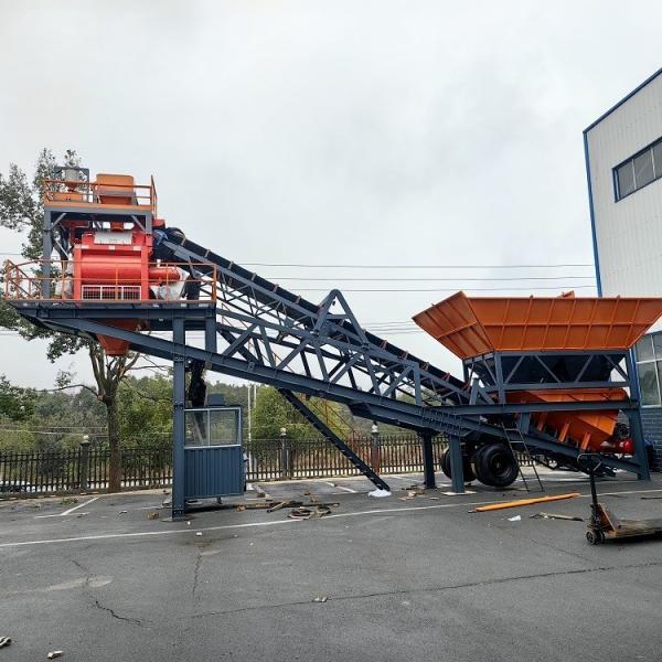 Quality Universal Small Dry Mix Concrete Batching Plant Mobile 90m3/H for sale