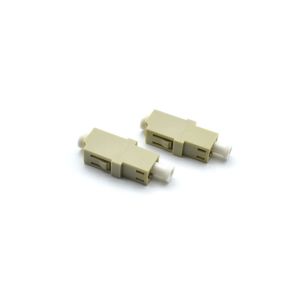 Quality No - Ear LC Fiber Optic Adapter MM SX Simplex Grey Ceramic Sleeve For FTTH for sale