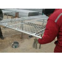 Quality PVC coated American Portable Chain Link Fence Panels for sale