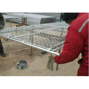 Quality PVC coated American Portable Chain Link Fence Panels for sale
