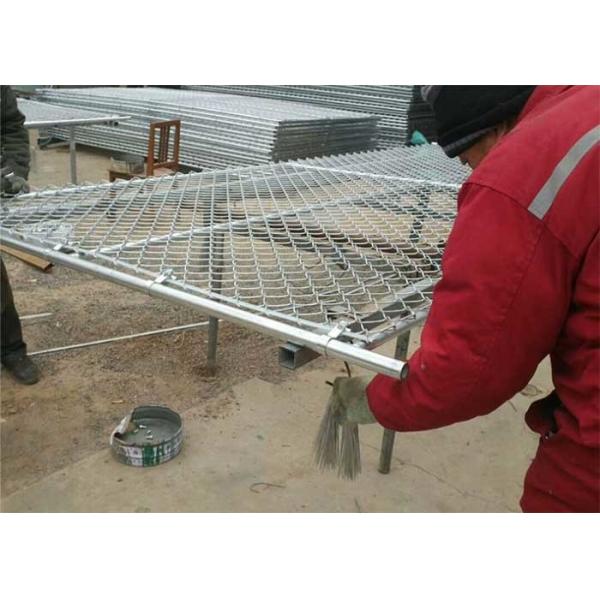 Quality PVC coated American Portable Chain Link Fence Panels for sale