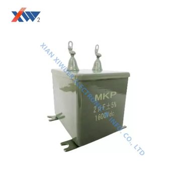 Quality MKP High Voltage Film Capacitor Sealed Structure , 1600VDC 2 Uf Capacitor for sale