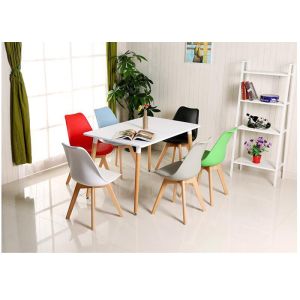 Quality Black Bracket Pu Leather Restaurant Chairs Stain Resistant With 42cm Leg Width for sale