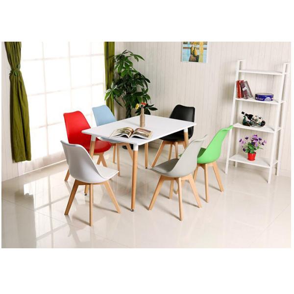 Quality Black Bracket Pu Leather Restaurant Chairs Stain Resistant With 42cm Leg Width for sale