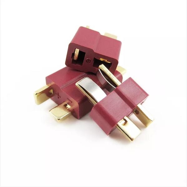 Quality Durable T Plug Deans RC Battery Connectors Nontoxic Red Color for sale