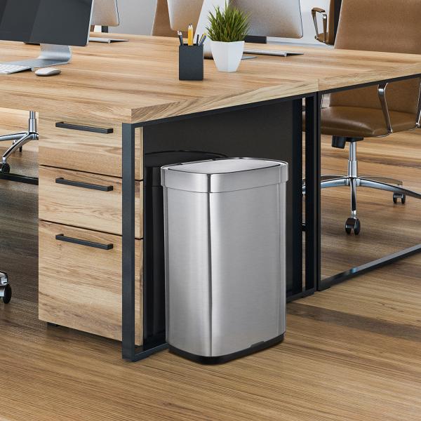 Quality Automatic Rectangle Touchless Smart Trash Can ，SS Smart Sensor Garbage Bin for sale