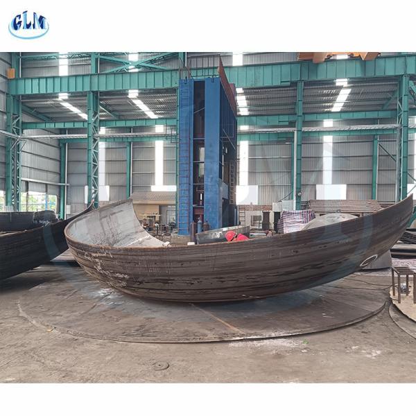 Quality 40mm Thickness Carbon Steel Ellipsoidal Dish Head 2:1 Elliptical Head With 8000mm Diameter for sale