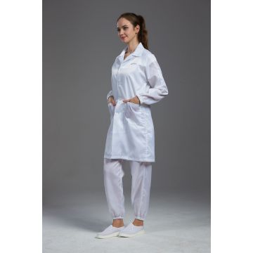 Quality Anti Static ESD cleanroom muticolor autoclavable labcoat smock for grade 1000 for sale