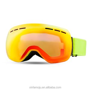 Quality Unisex Large Spherical Ski Goggles with Double Anti-Fog and Outdoor Windproof for sale