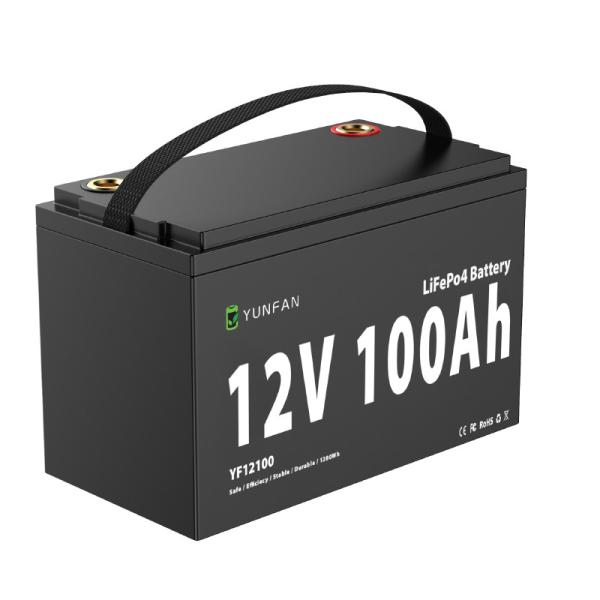 Quality Rechargeable 12V 100Ah Lifepo4 Battery Pack OEM Solar Lithium Battery for sale
