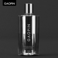 Quality 400ml Transparent Plastic Bottle PET Empty Shampoo Shower Gel Container for sale