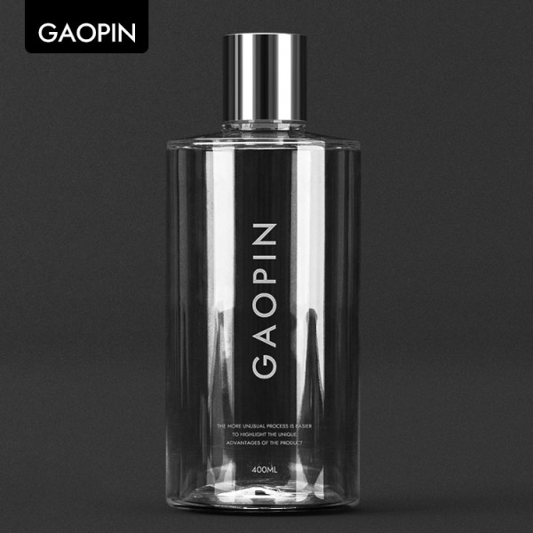 Quality 400ml Transparent Plastic Bottle PET Empty Shampoo Shower Gel Container for sale