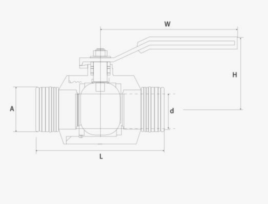2PC Male Threaded Ball Valve Stainless Steel 304 316 1000wog