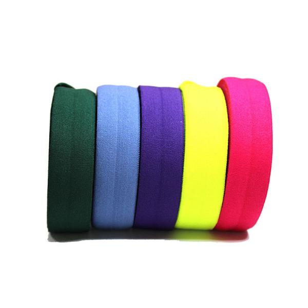 Quality Purple PP Nylon Elastic Webbing 2cm Spandex Elastic Band for sale