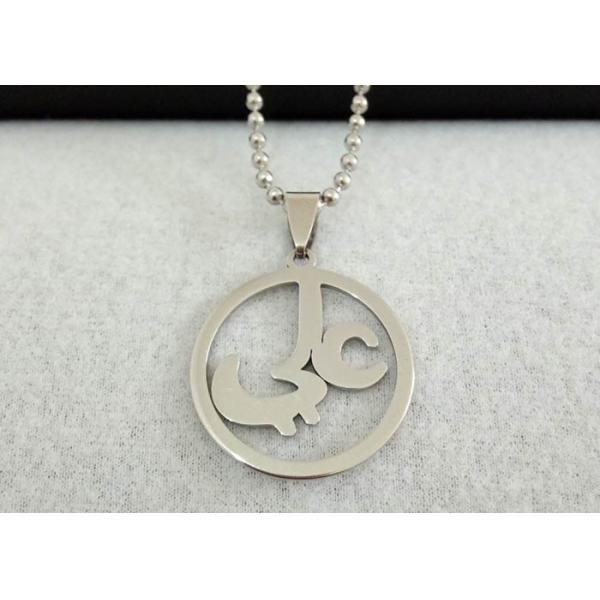 Quality Creative Titanium Steel Arabic Texts Necklace For Arab Cultural Commemoration for sale