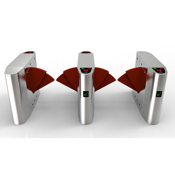Quality Stainless Steel Flap Turnstile Gate Automatic Access Control System 50HZ for sale