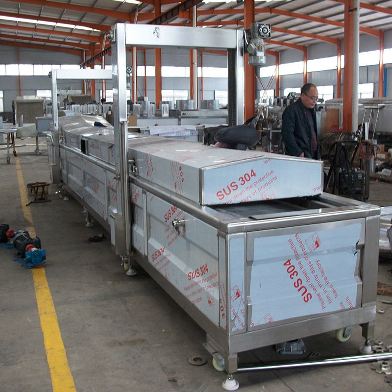 Full automatic frying machine for potato chips french fries snacks Continuous fryer