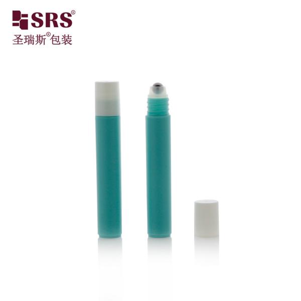 Quality RPP Round Injection Custom Color Ball Applicator Plastic PP PCR Empty Roller Steel Ball Bottle for Serum for sale