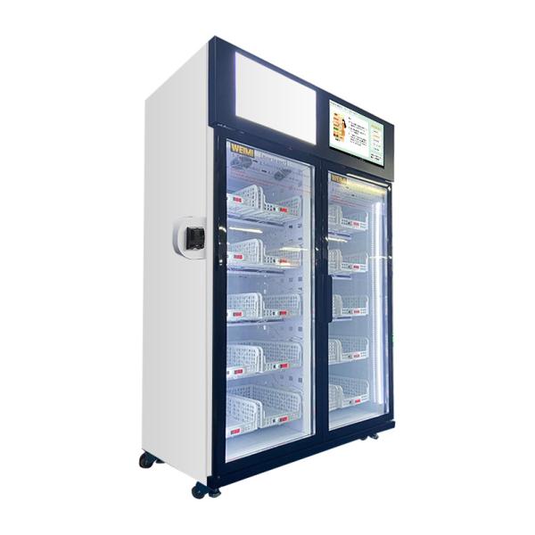 Quality WEIIMI Smart Fridge Healthy Food Vending Machine With Card Reader for sale