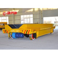Quality Heavy Duty Material Transfer Carts , Motorized Material Handling Equipment Trailer / Warehouses Railway Bogie for sale