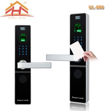 Quality Home Automation RFID Card Door Lock With Optical or Capacitive Fingerprint for sale