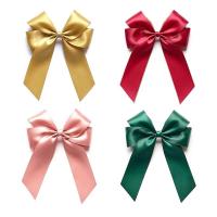 Quality Red Pre-tied Satin Ribbon Bow for Gift Box Packing MSD Customized Self Adhesive for sale