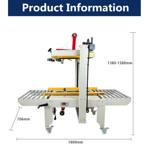 Quality Semi-automatic FXC-6050 Case Box Taper Sealer Packing Taping Carton Sealing for sale