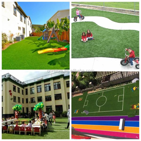 Quality Grass Carpet Rugs with 16800 Stitches/ Sqm Density and SBR Latex Coating for sale