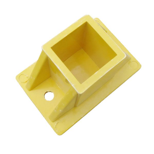 Quality Custom Size FRP Square Tube Fittings for Industrial Handrail Design Style for sale