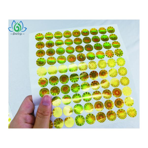 Quality Oilproof Waterproof 3D Hologram Tamper Evident Security Labels for sale