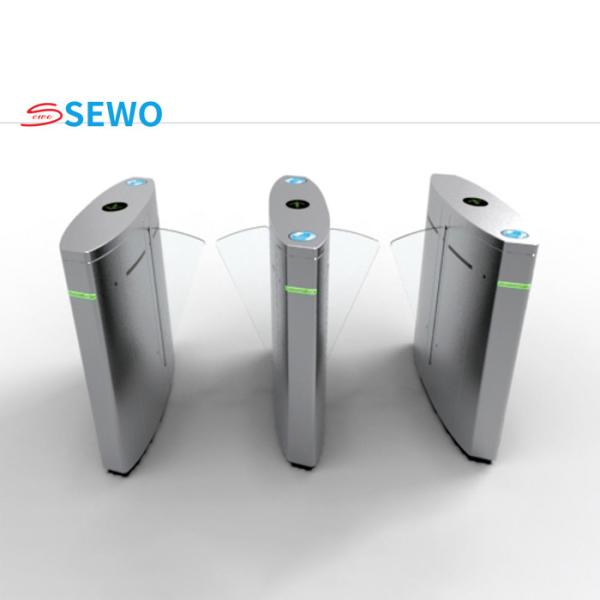 Quality Customized RFID Speed Gate Turnstile 45people/min Flap Barrier Access Control for sale