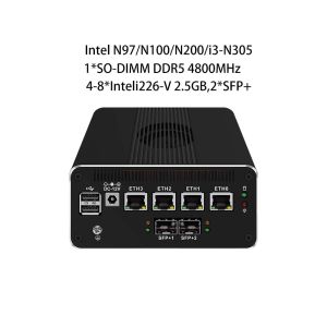 Quality Zynshield Desktop Firewall Intel N100 Pfsense Ubuntu 4 Inteli226-V 2.5GB 2 SFP+ for sale