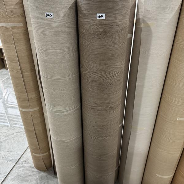 Quality Self-stick Performance Wooden Self Adhesive PVC Film With 1.22m Width for sale