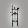 china Continuous Stirred Double Jacketed Glass Reactor 220V Voltage 265MM Lid Diameter