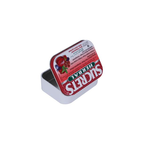 Quality High Quality Mint Tin Box Rectangular Candy Tins Food Grade Mini Tin Case with for sale