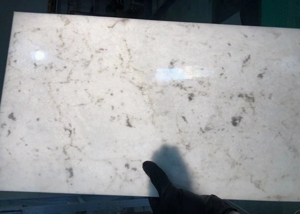 Quality Thin 1mm Marble Laminated Glass Plates High Humidity Resistance for sale