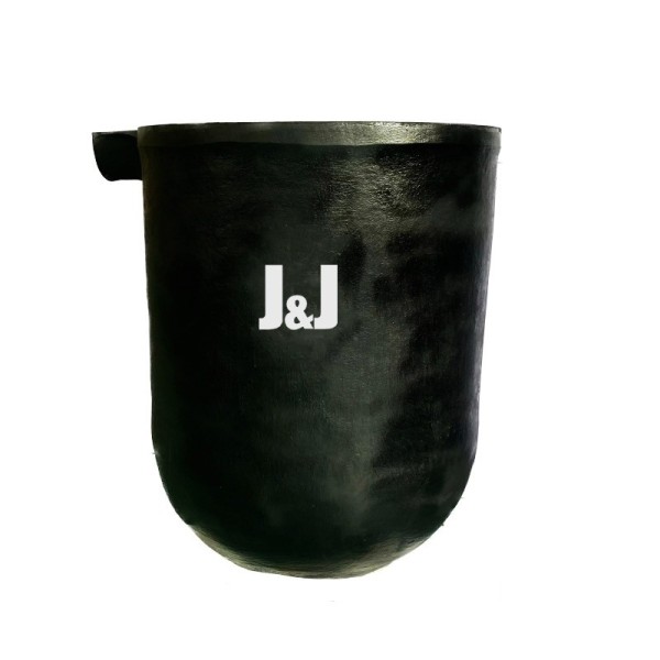 Quality Round Chemical Resistance Zinc Dissolution Crucible 150kg Capacity Melting Crucible for sale