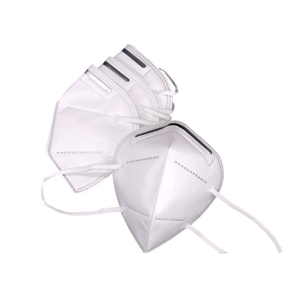 Quality Anti Virus KN95 Face Mask Folding Non Woven Material With Nose Clip Upward for sale