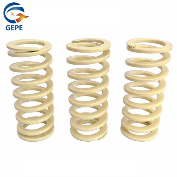Quality Ivory Tint JSWR Rectangular Compression Spring 55CrSi High Strength for sale