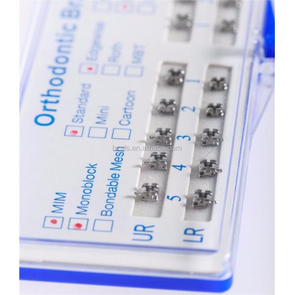 Quality Precise and Comfortable Low Profile Dental MBT Mini Bracket Orthodontics with CE for sale