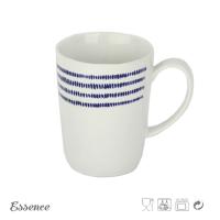 China White Personalized Stoneware Coffee Mugs 14OZ Microwave And Dishwasher Safe factory