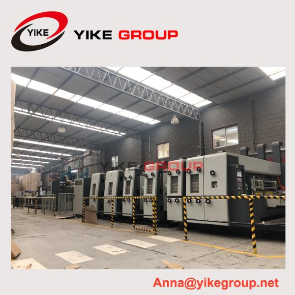 Quality High Definition Flexo Folder Gluer Machine 250-300 pcs/Min Speed With Folder Gluer Online for sale