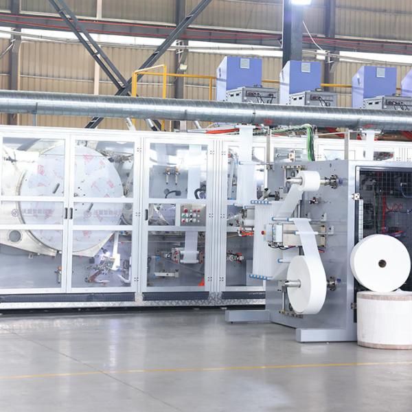 Quality High Efficiency Full Servo Menstrual Panties Making Machine with Oversea for sale