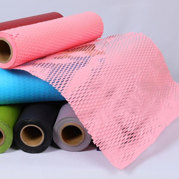 Quality Sustainable Honeycomb Paper Roll 15cm Diameter White / Neutral Options for sale