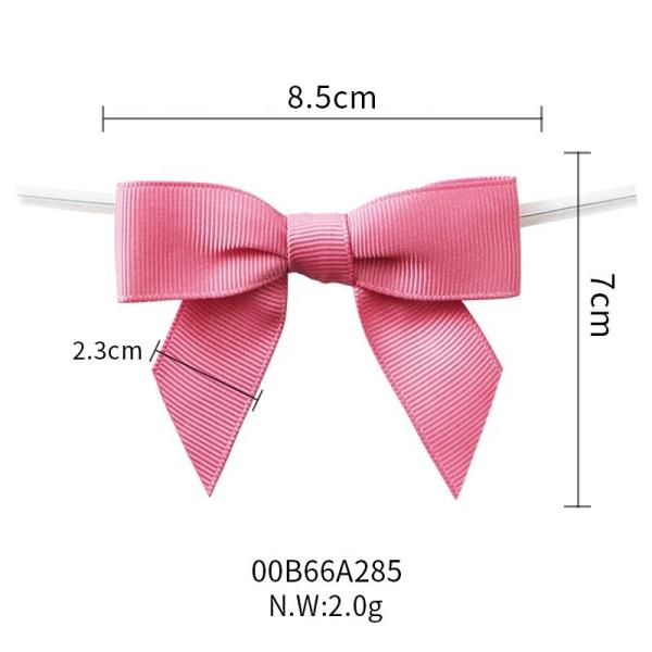 Quality MSD Grosgrain and Satin Ribbon Bottle Bow Decoration Customize Size Ribbon Bow for sale