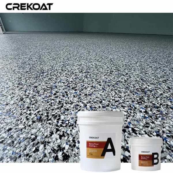 Quality TC2001 Epoxy Resin Full Broadcast Chip Epoxy Flake Floor Coating For Unique for sale