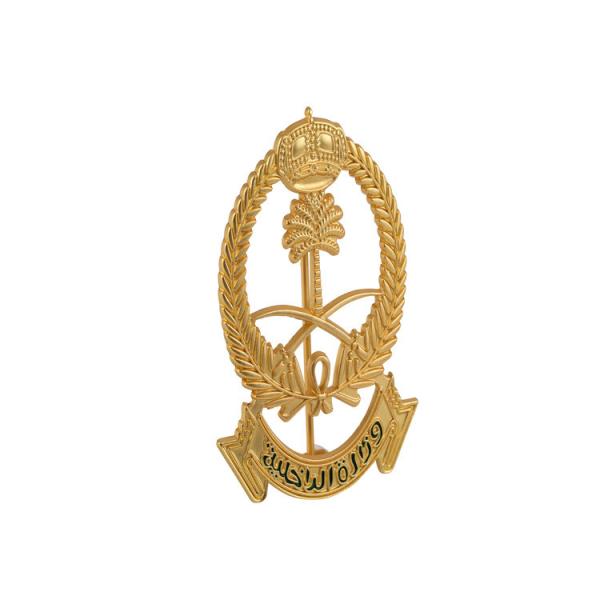 Quality United Arab Emirates Government Golden Party Badge Shiny 3d Embossed for sale