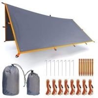 Quality UPF50+ Waterproof Fly Tarp Shelter 9.8X9.8ft for sale