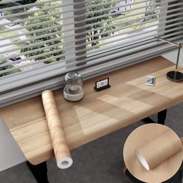 Quality Modern Wood Grain PVC Wallpaper Self-Adhesive Moisture-Proof for sale