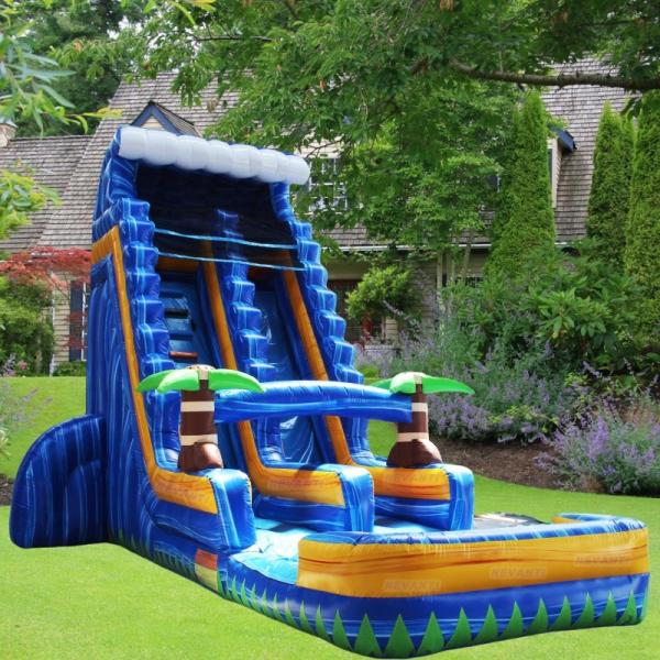 Quality Outdoor Inflatable Water Slide for Children and Adults Accommodates 5-10 for sale